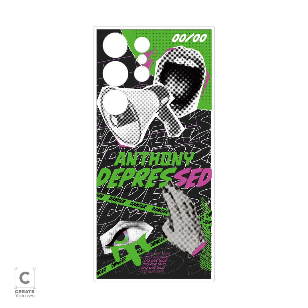 Lenticular Plate FRAME CASE [Make Some Noise - Samsung Galaxy S23 Ultr